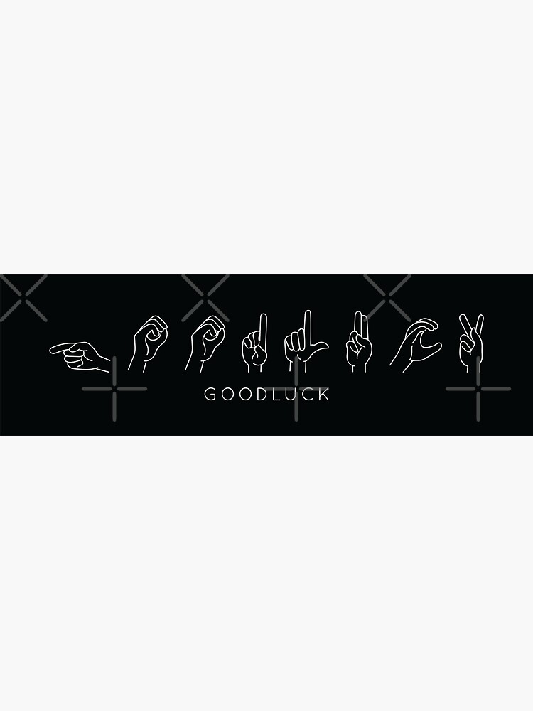 "Goodluck - ASL, Sign Language Shirt, Love Sign Shirt, ASL Shirts, Sign ...