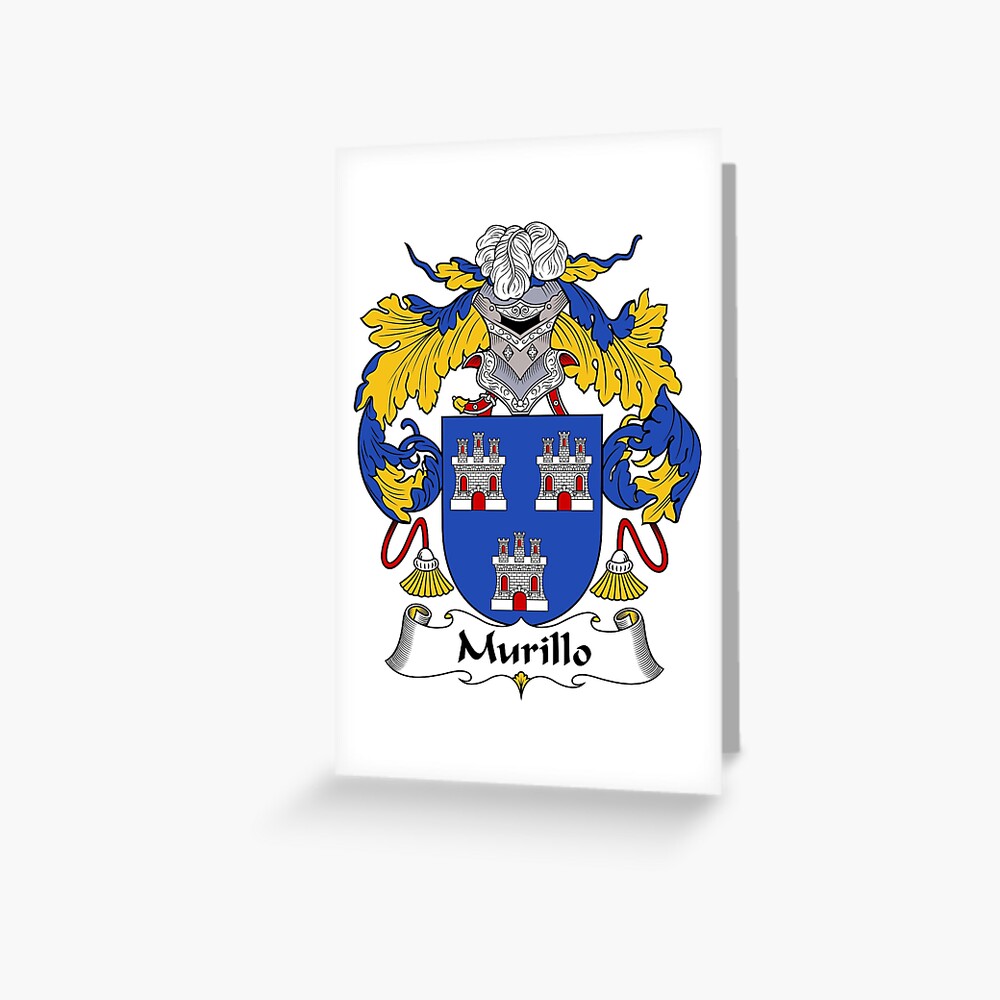 "Murillo Coat of Arms/ Murillo Family Crest" Greeting Card by ...