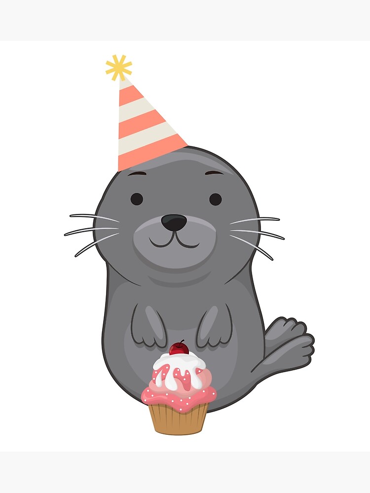 "Seal's Birthday" Greeting Card for Sale by BJEdesign | Redbubble