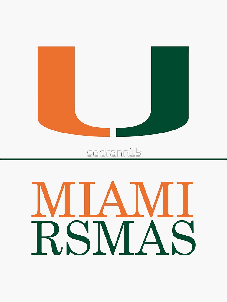 "University of Miami RSMAS" Sticker for Sale by sedrann15 | Redbubble