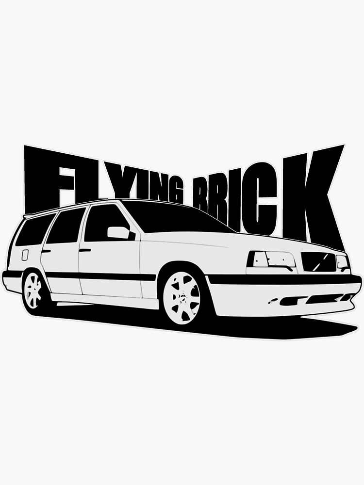 "flying brick" Sticker for Sale by mazee | Redbubble