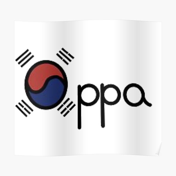 "Cute Korean oppa design" Poster for Sale by KoreanArtist96 | Redbubble