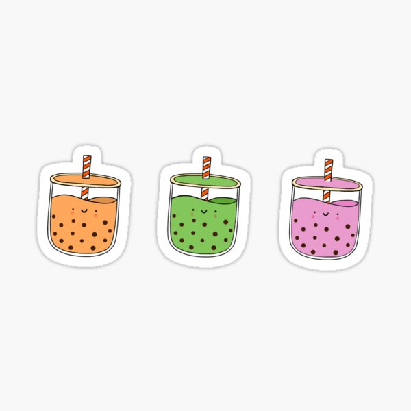 "Boba Drinks" Sticker by afreenuddin | Redbubble