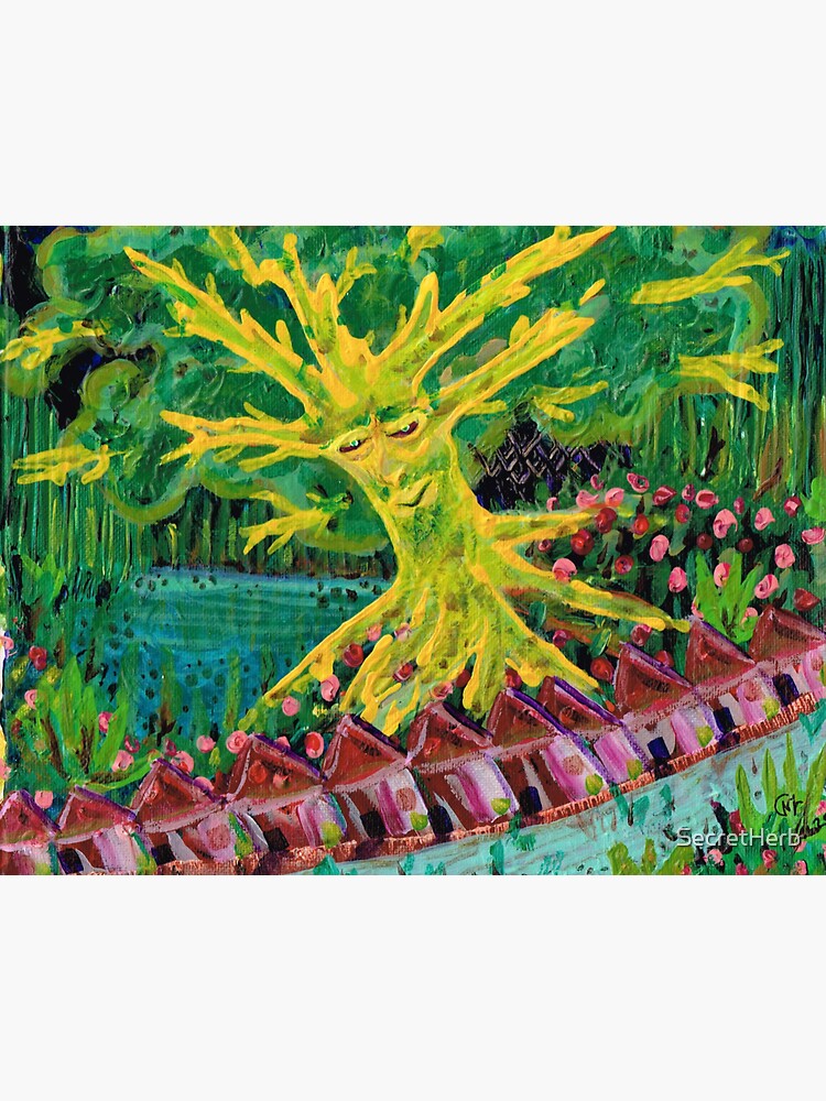 "Suspicious Tree" Sticker for Sale by SecretHerb | Redbubble