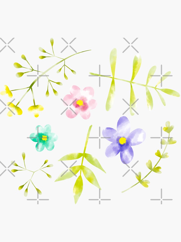 "Watercolor blooming field, Watercolor flowers, Kidcore flowers ...