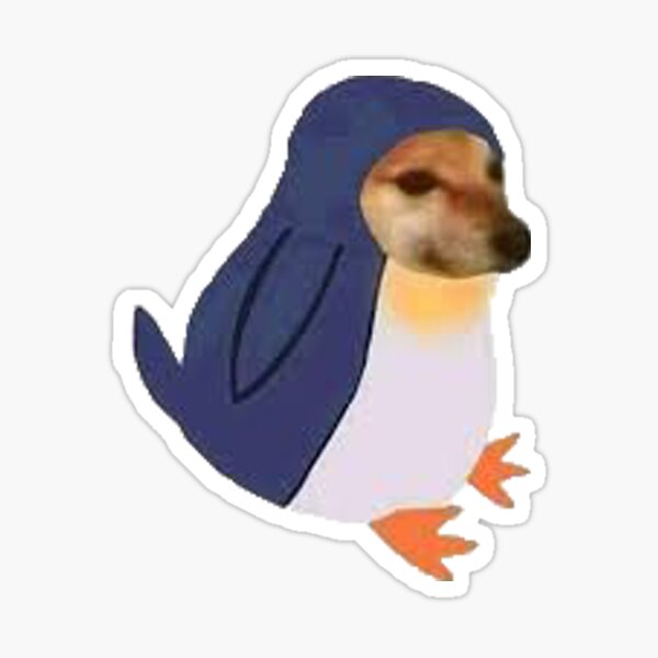 Pegatina «Cheems bebé pingüino» de s3ytin | Redbubble