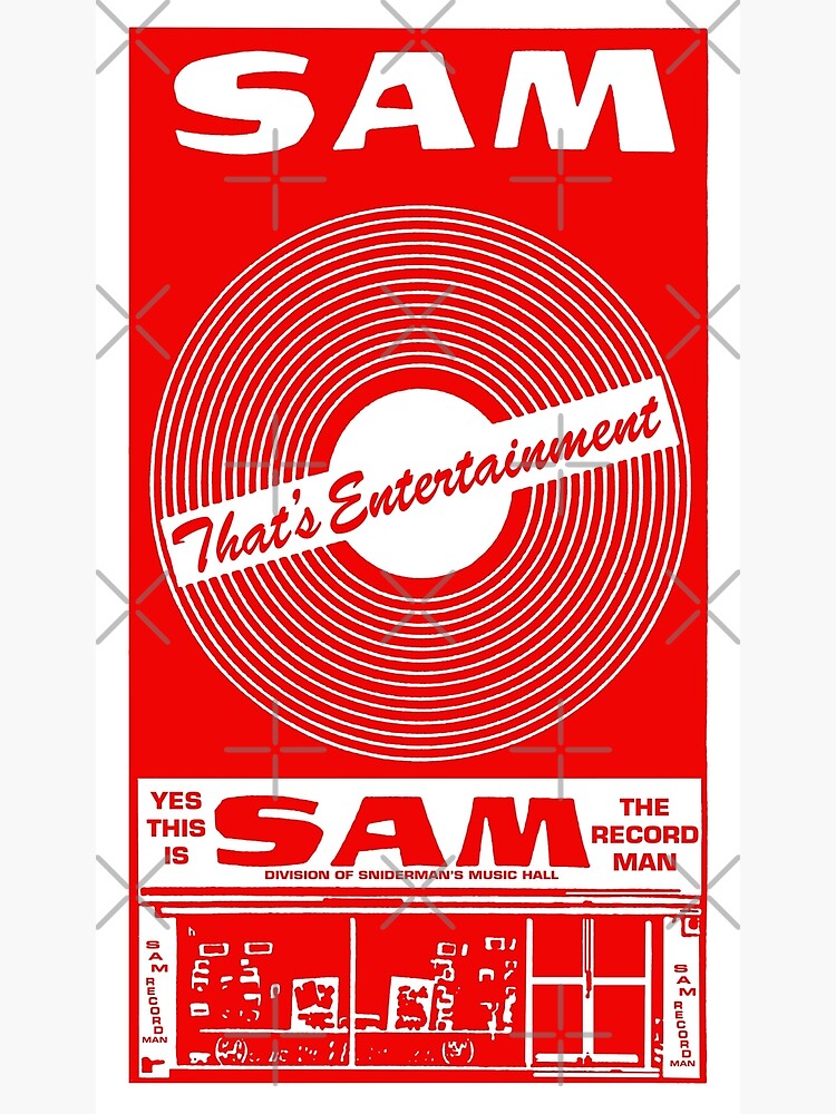 "Sam The Record Man" Poster for Sale by Square-Jane | Redbubble
