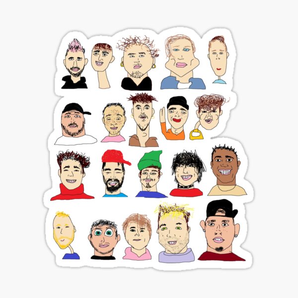 "The Camboys Twitch Group Drawing by jake webber (sticker and more ...