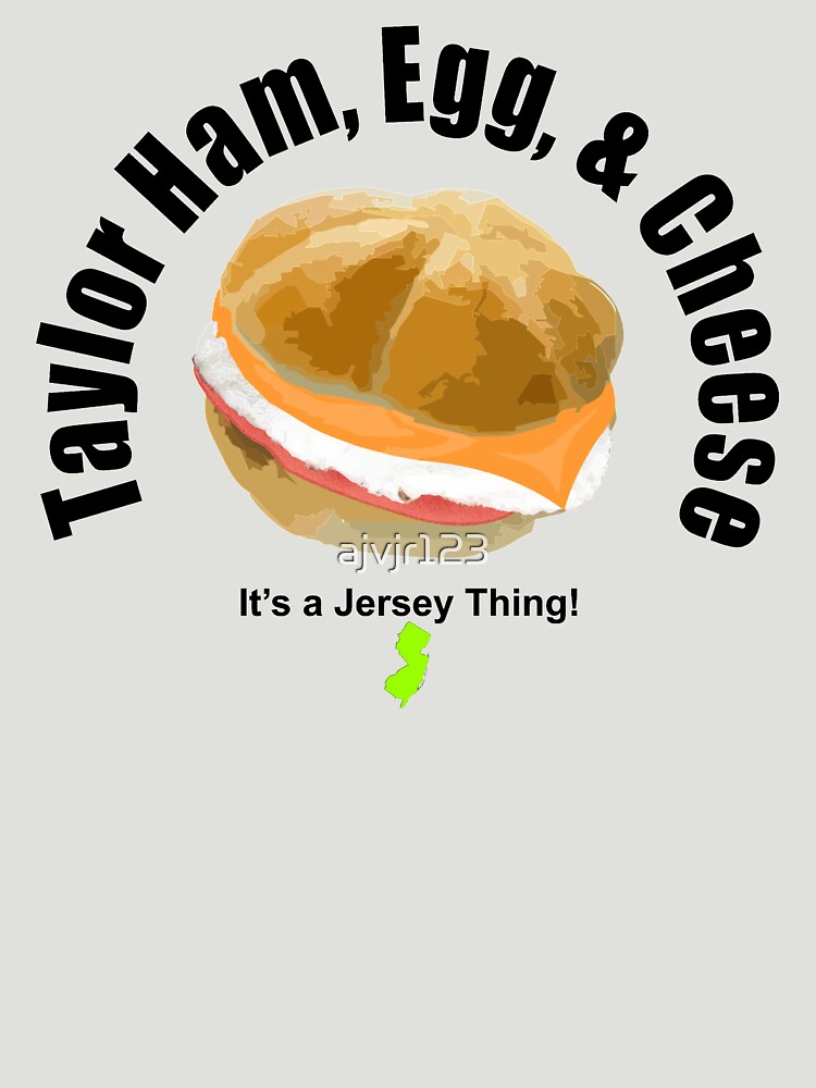 "Taylor Ham (light)" T-shirt for Sale by ajvjr123 | Redbubble | pork ...