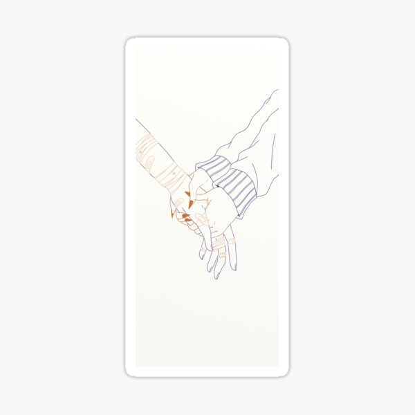 "Healing with a Helping Hand (Outline)" Sticker for Sale by GinaNoble ...