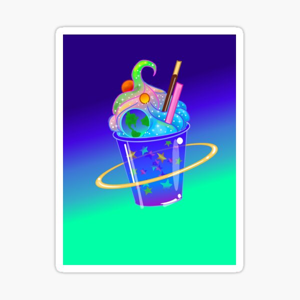 "Galaxy Drink with background" Sticker for Sale by MarielaArtShop ...