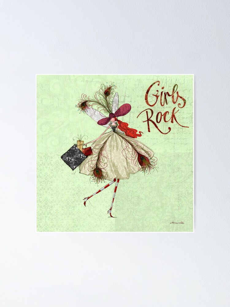"Girls' Guide. Girls Rock" Poster by MakeArtLife | Redbubble