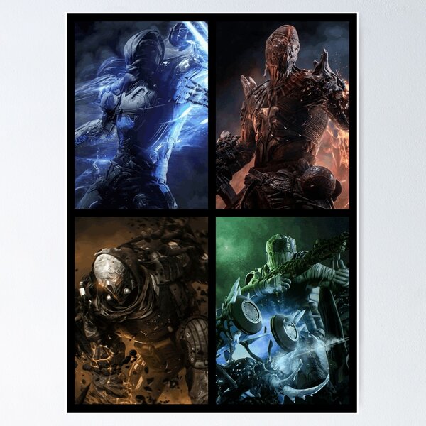 "Outriders - The 4 Classes" Poster for Sale by Clarkrd2 | Redbubble