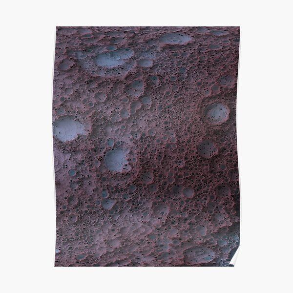 "Moon Relief Map 3D digitally-rendered Version 3 Moonlight" Poster for ...