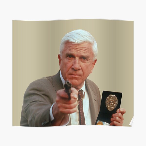 "Detective Frank Drebin" Poster for Sale by thebcarts | Redbubble