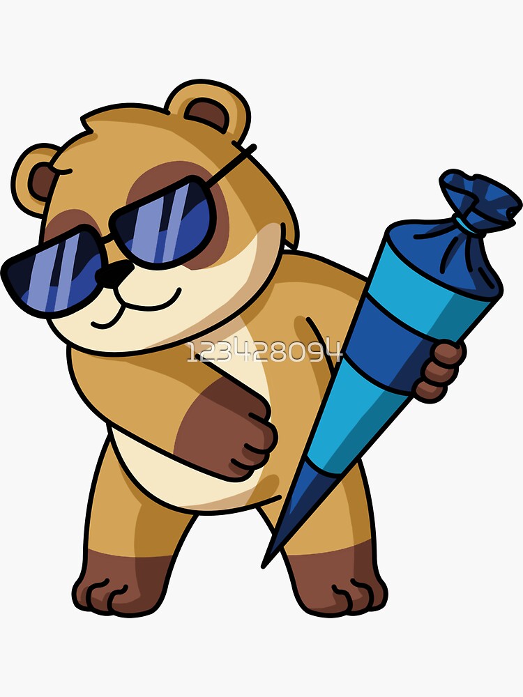 "Flossing Meerkat Floss Dance Zoo animals dancing" Sticker for Sale by ...