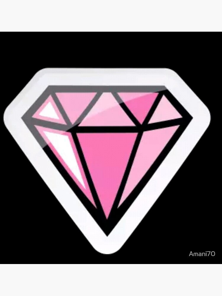 "Pink diamond" Sticker for Sale by Amani70 | Redbubble