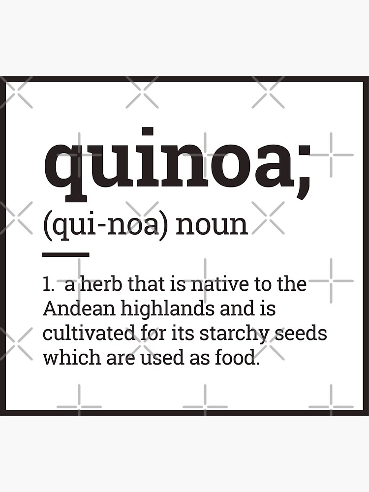 "Quinoa" Sticker for Sale by TamGustam | Redbubble