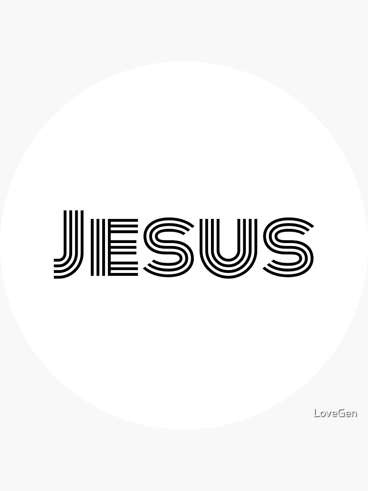 "Focus on Jesus" Sticker by LoveGen | Redbubble