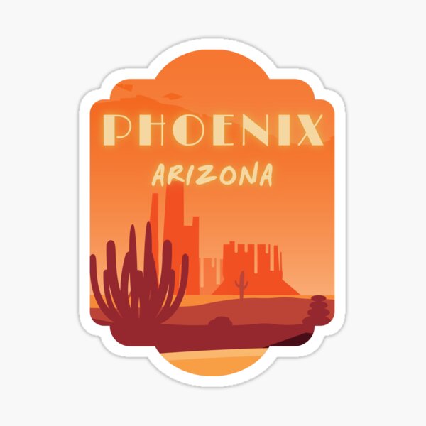 "Phoenix Arizona" Sticker for Sale by corralmontana | Redbubble