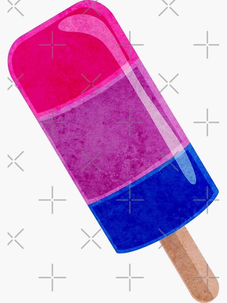 "Subtle Pride Popsicle - Bisexual Flag" Sticker for Sale by ...