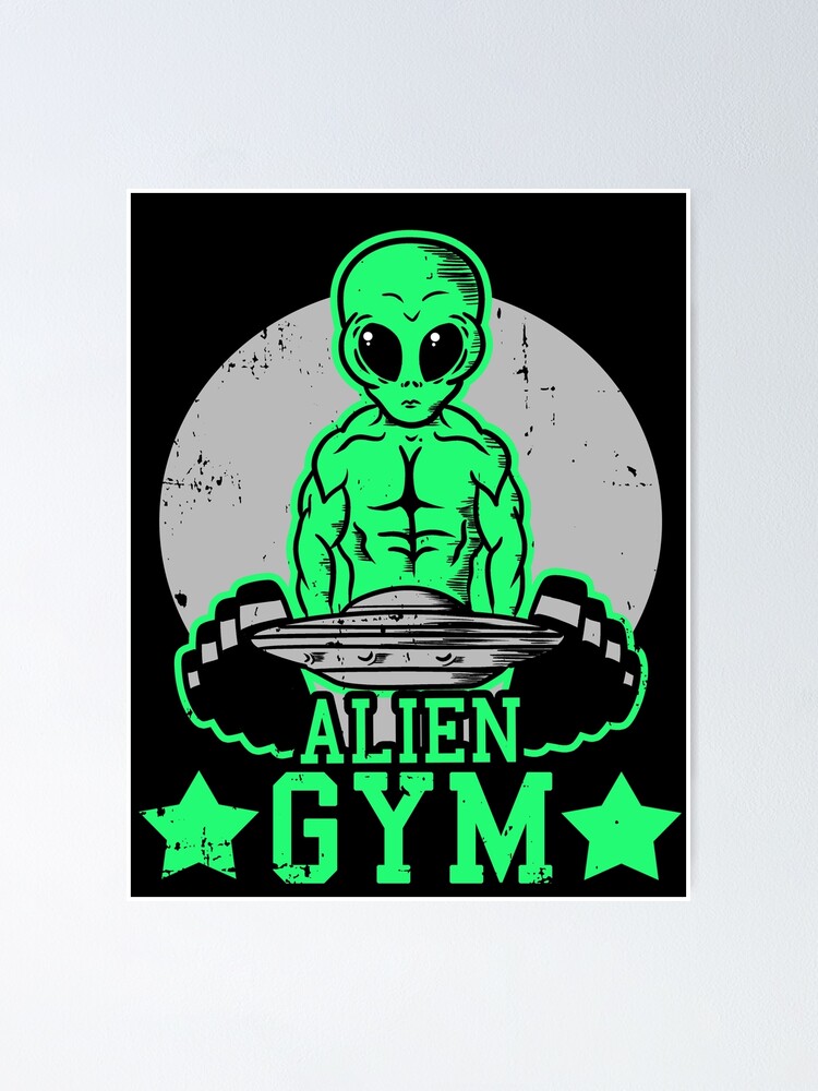 "Alien Gym" Poster for Sale by absolemstudio | Redbubble