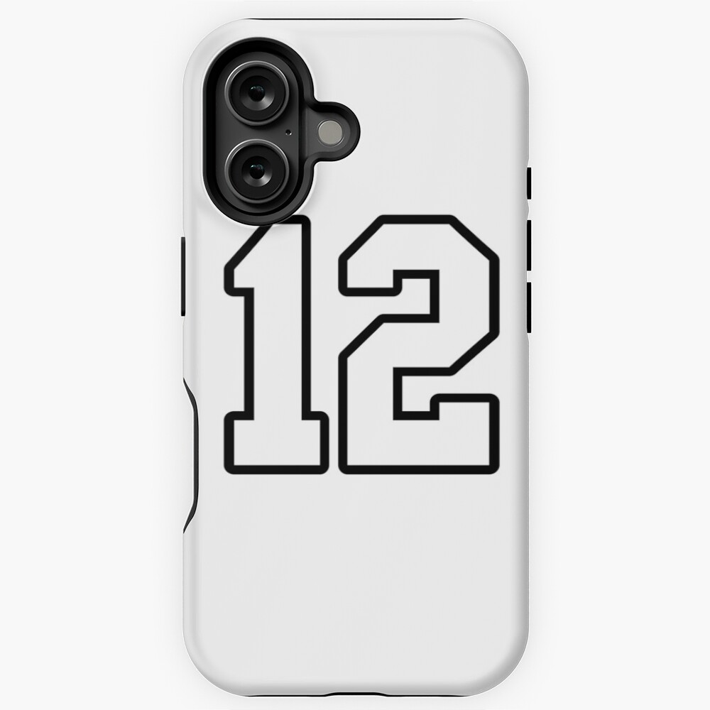 "Jersey number 12" Sticker for Sale by bellacommorato | Redbubble