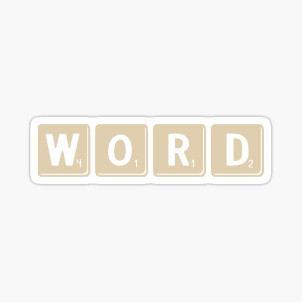 "Word Design" Sticker for Sale by BallHardDesigns | Redbubble