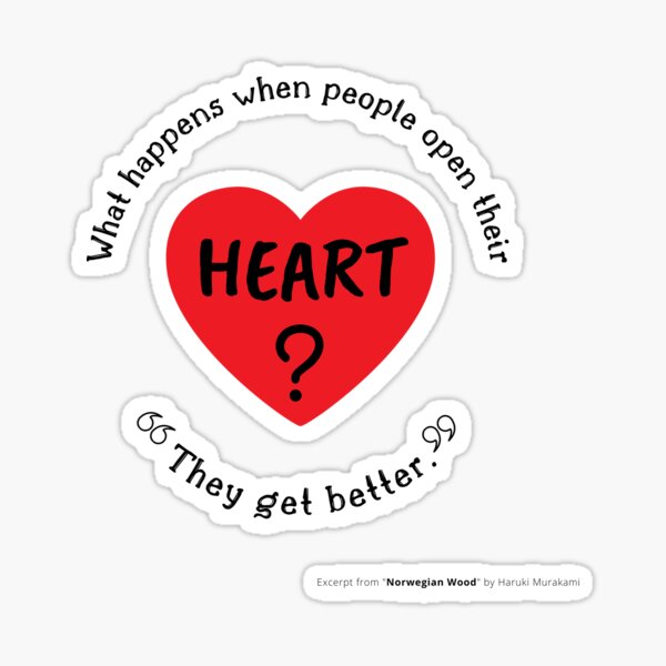 "Open Heart" Sticker by snadhira | Redbubble