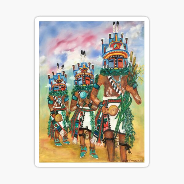 "Hopi Hemis Kachinas" Sticker by tommielee44 | Redbubble