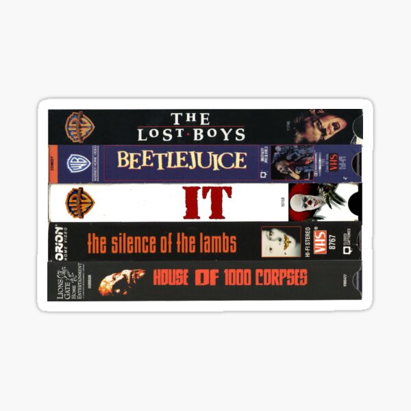 "80's Vhs Stack " Sticker for Sale by ShanesVHSHouse | Redbubble