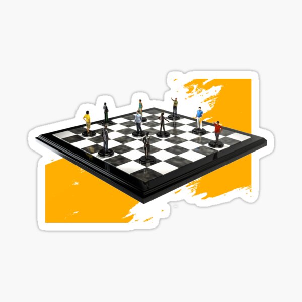 " Retro Classic Vintage Chess Board " Sticker for Sale by joseech ...
