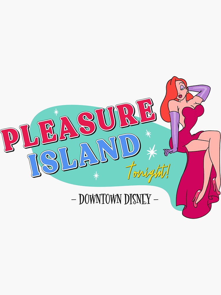 "Pleasure Island - Jessica Rabbit" Sticker for Sale by StevePhoenix ...