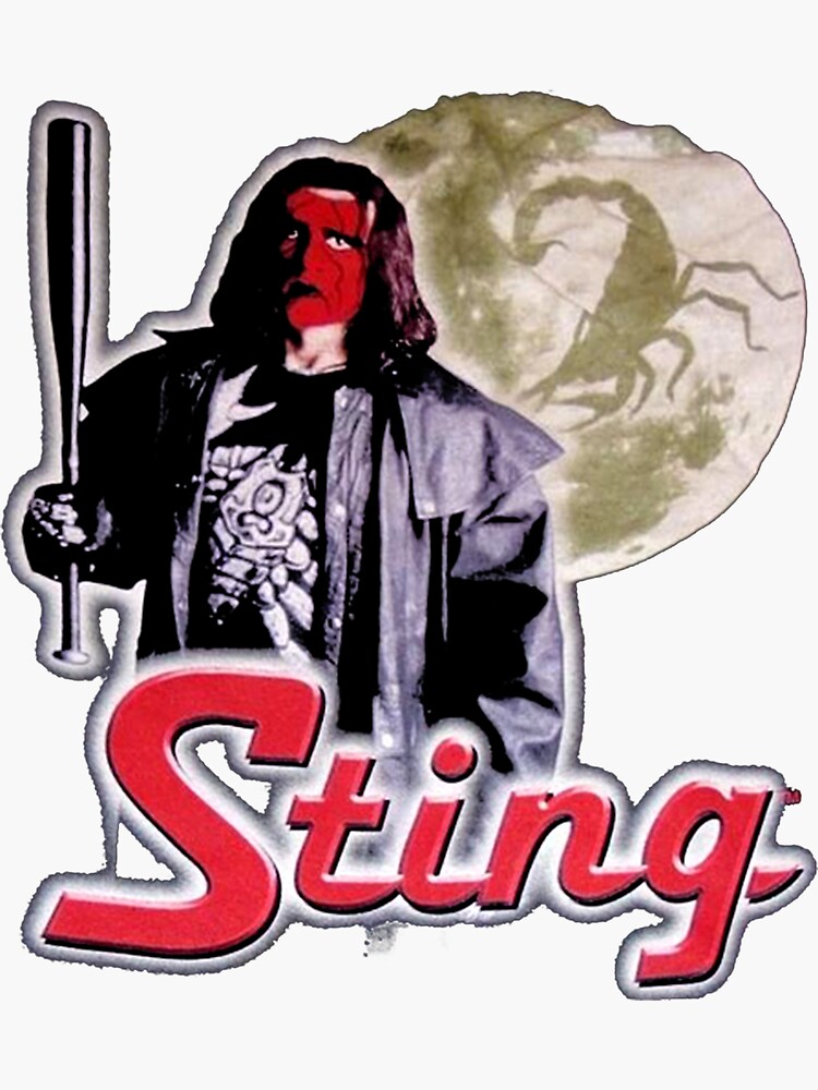 "Sting WWE Pro Wrestlers T-Shirt" Sticker for Sale by cherries737 ...