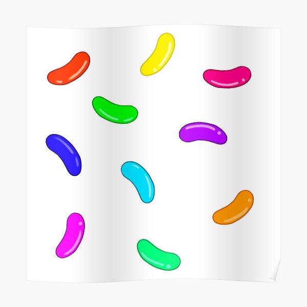 "Rainbow Jellybeans" Poster for Sale by RJs-Dragons | Redbubble