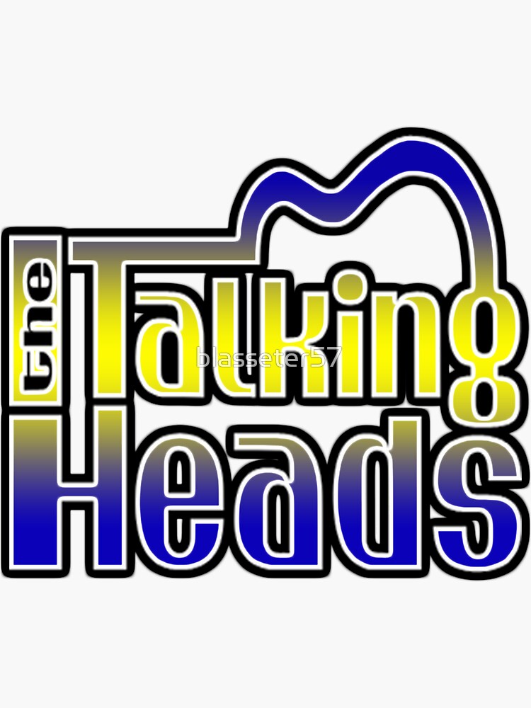 "The best logos rock band favorite the talking heads" Sticker for Sale ...