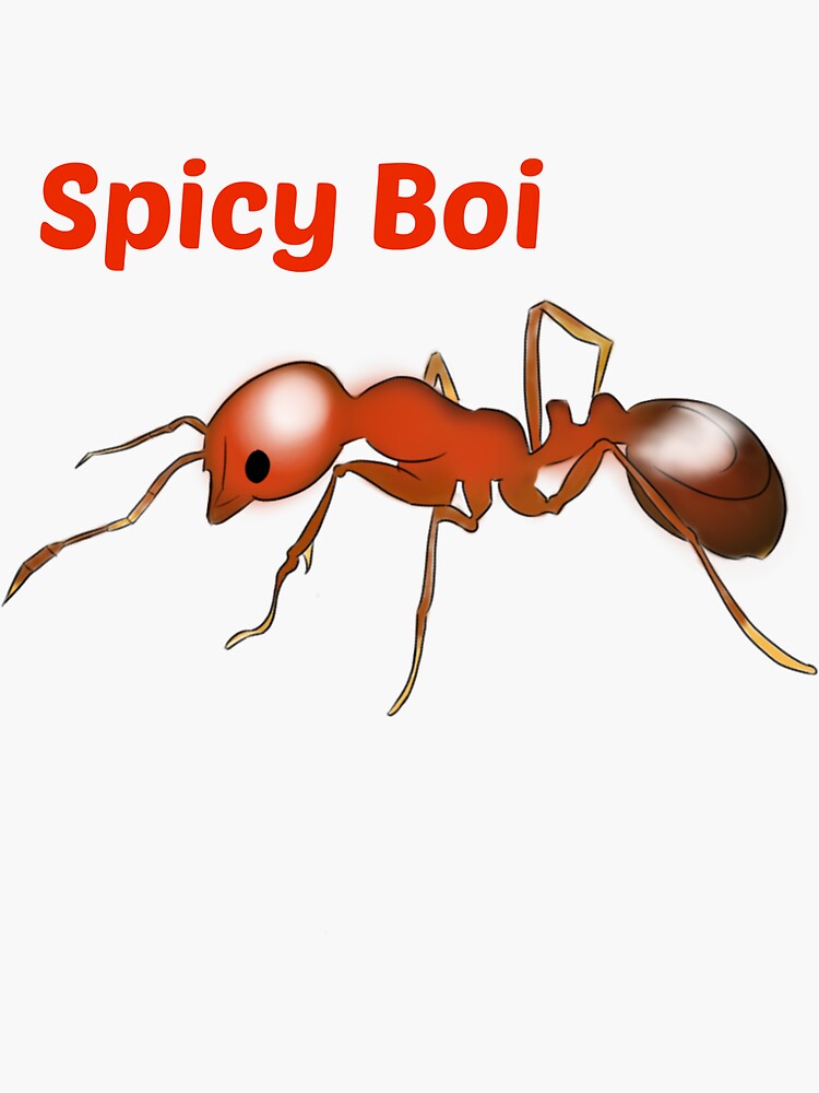 "Spicy Boi" Sticker for Sale by CloudyPupil | Redbubble