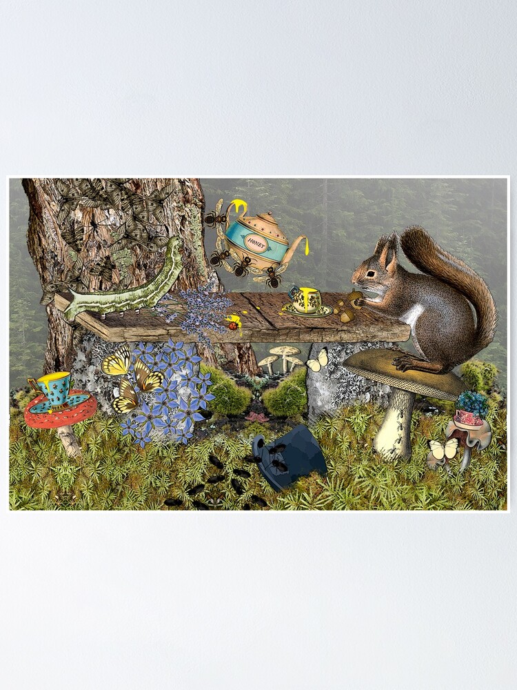 "Insect Tea Party" Poster for Sale by historicnature | Redbubble