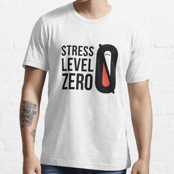 "Stress Level Zero w/ Logo - Black Text" T-shirt for Sale by ...