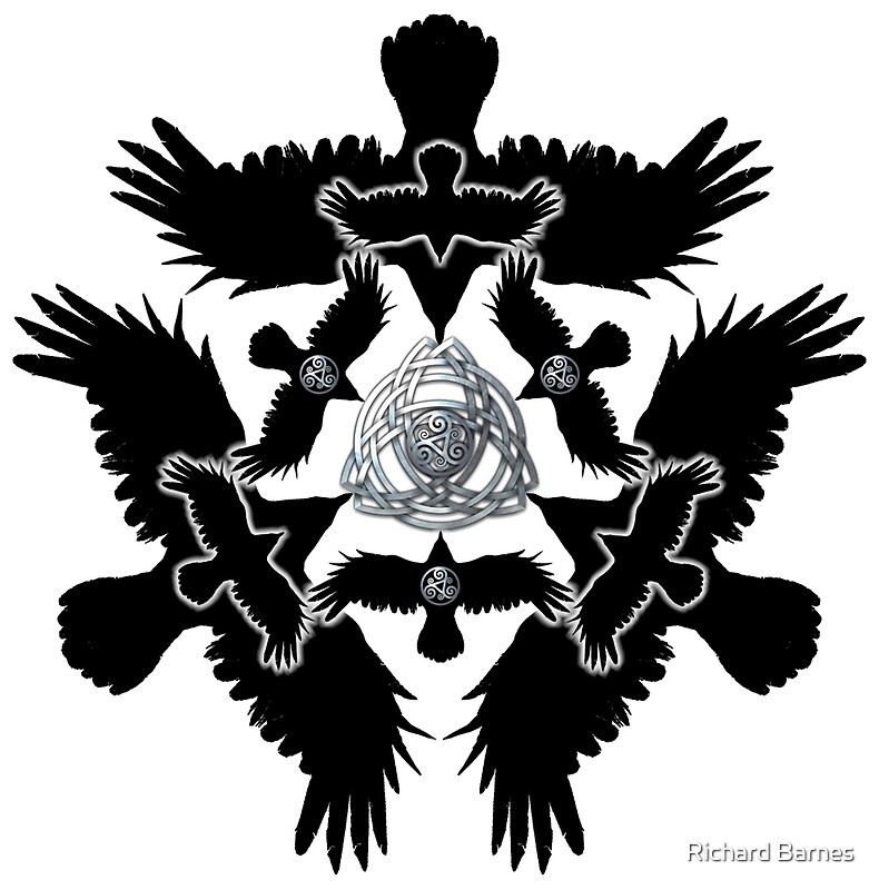 "9 Crows And a Knot" by Ricky Barnes | Redbubble
