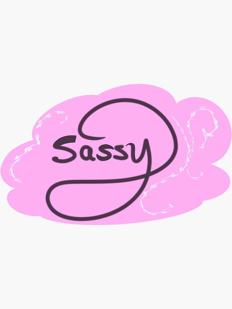 "Sassy Logo" Sticker for Sale by justssage | Redbubble