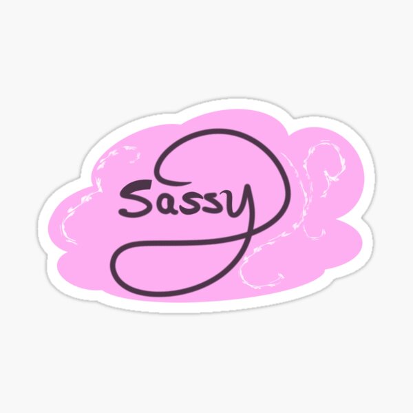 "Sassy Logo" Sticker for Sale by justssage | Redbubble