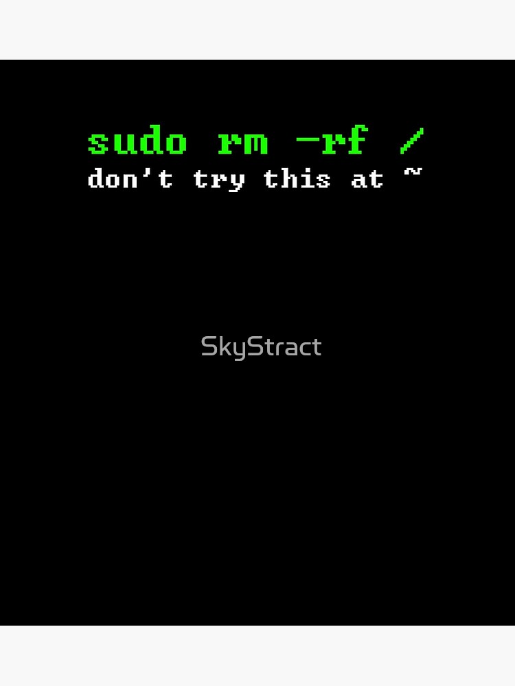 "Sudo Linux Programming Command Terminal" Poster for Sale by SkyStract ...