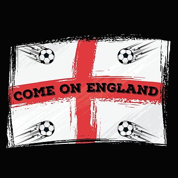 "Come on England, England Supporter Football Fan" Sticker for Sale by ...