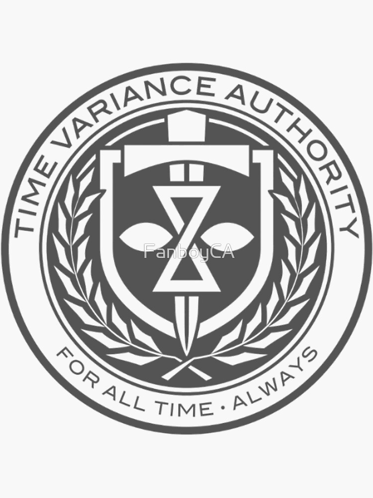 "Time Variance Authority Logo v.2" Sticker for Sale by FanboyCA | Redbubble