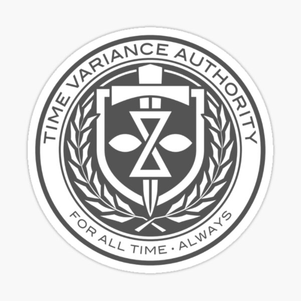 "Time Variance Authority Logo v.2" Sticker for Sale by FanboyCA | Redbubble