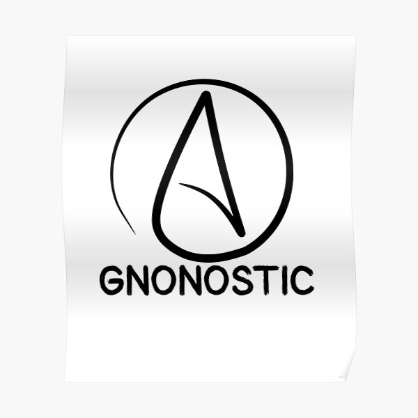 "Agnostic with Symbol" Poster by AbsurdlyEpic | Redbubble