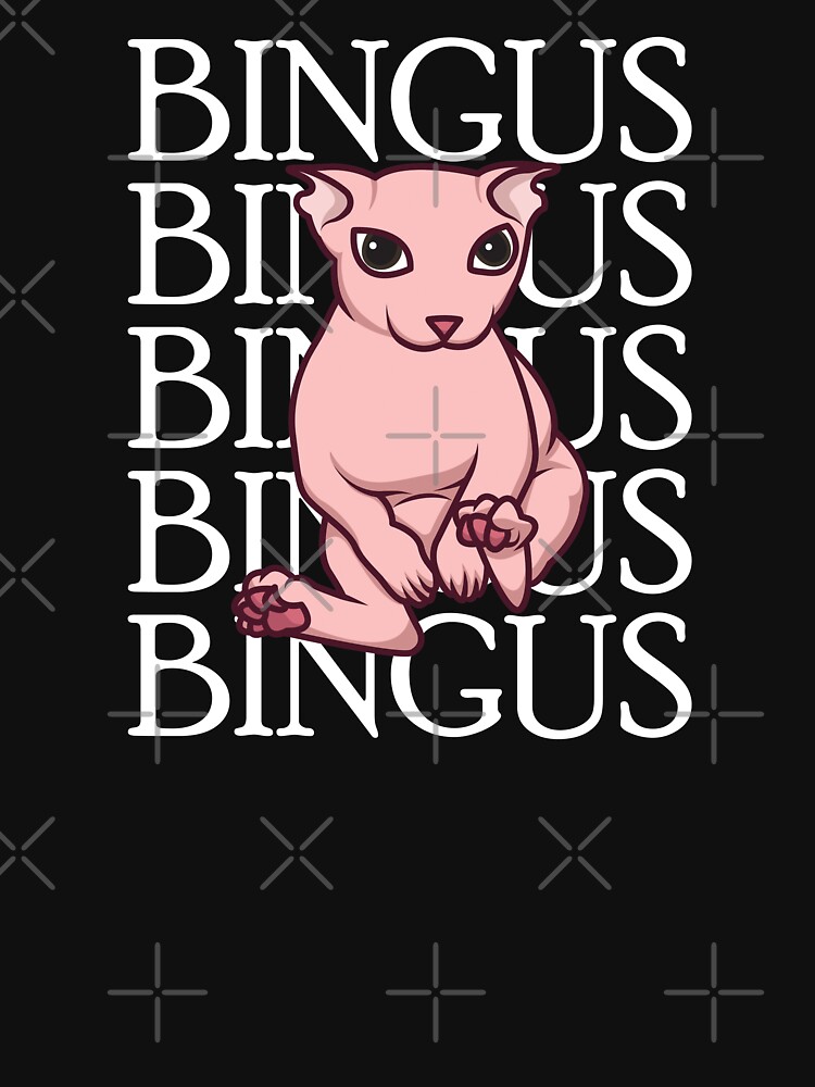"Bingus Text Array Black" T-shirt for Sale by Rzera- | Redbubble ...