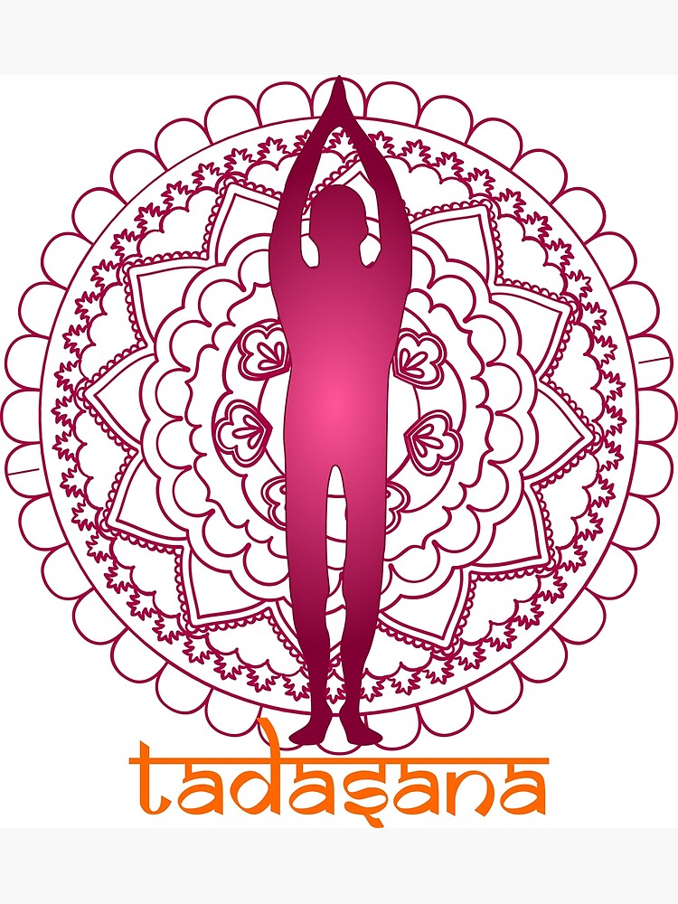 "Tadasana Yoga Pose" Poster by geoji | Redbubble