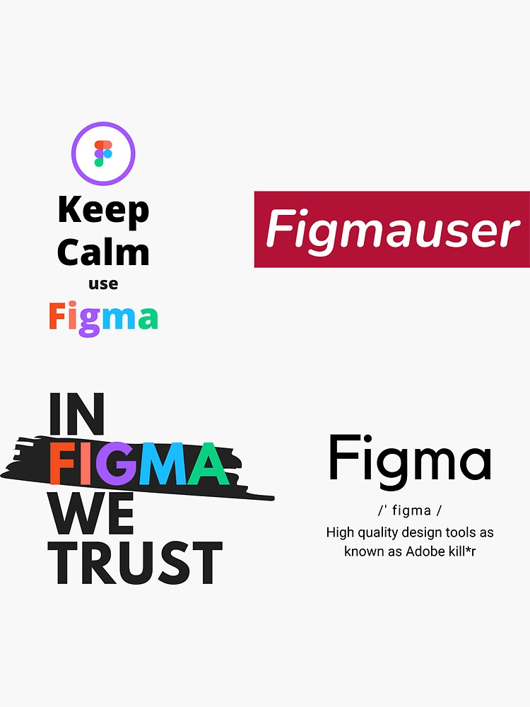 "Figma Sticker Bundle" Sticker for Sale by kukuh1992 | Redbubble